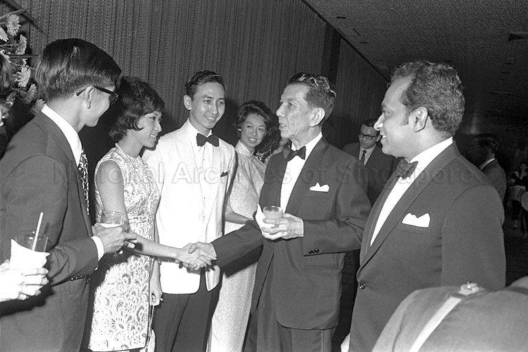 President Dr Benjamin Henry Sheares with guests at banquet