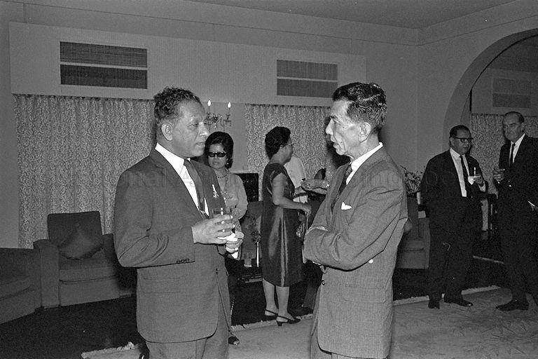 President Dr Benjamin Henry Sheares with a member of St John