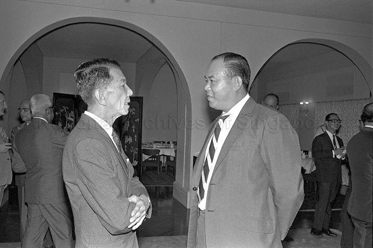 President Dr Benjamin Henry Sheares with a member of St John