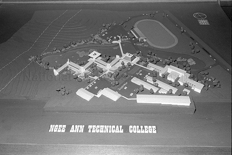 Model of Ngee Ann Technical College campus at Clementi Road