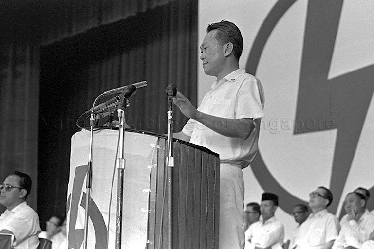 Prime Minister Lee Kuan Yew who is the Secretary-General of