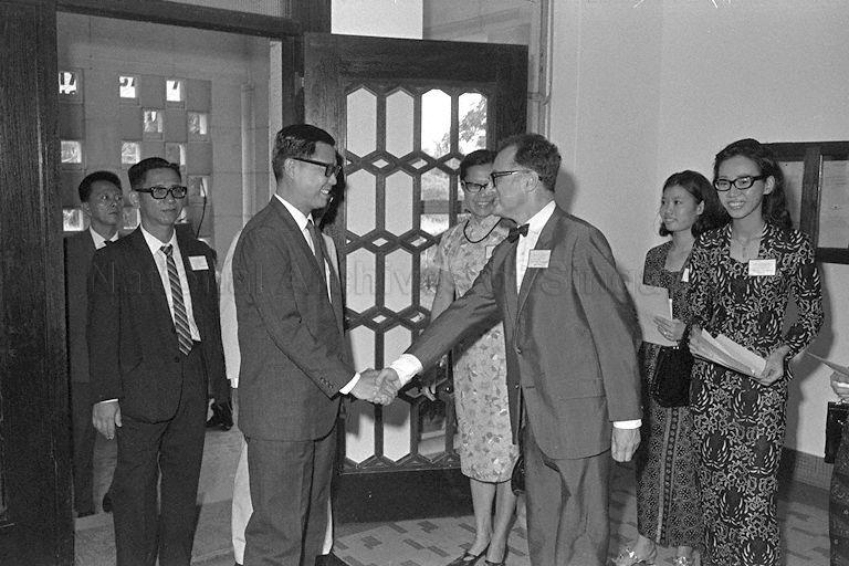 MINISTER FOR EDUCATION ONG PANG BOON BEING GREETED ON