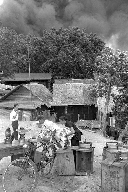 Fire victims of Bukit Ho Swee fire with their belongings