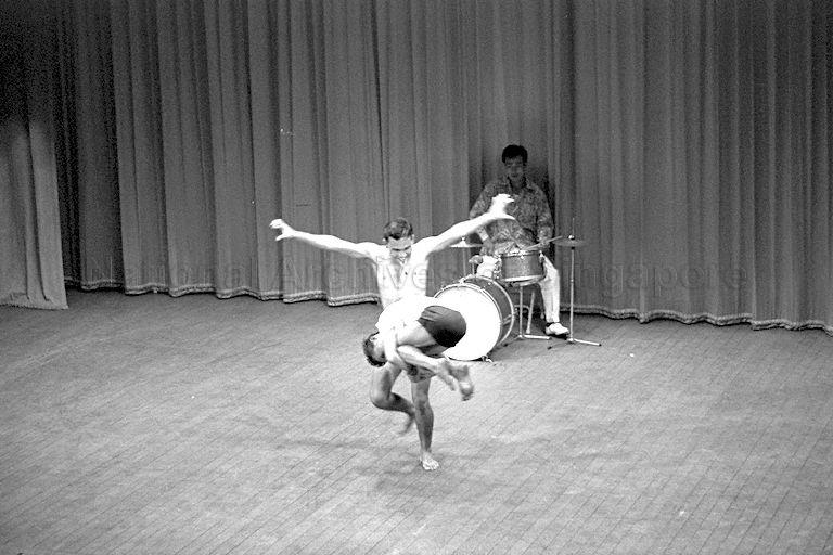Rehearsal of concert put up by prisoners from Changi prison