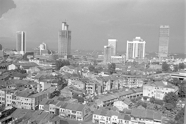 A bird's eye view of Maxwell Road area, with the Central