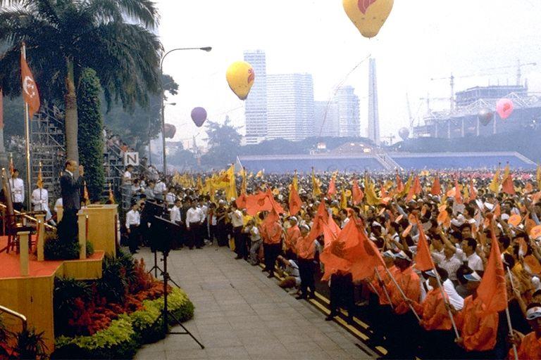 National Day Parade 1993 at the Padang -- President Wee Kim