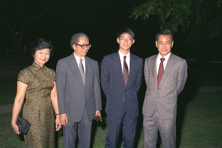 (From left) Group photograph of Mrs Mary Tan; Minister for