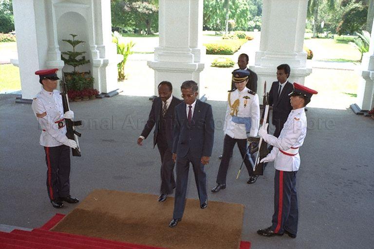 Tanzania High Commissioner Onesiphorus Henry Tesha (second