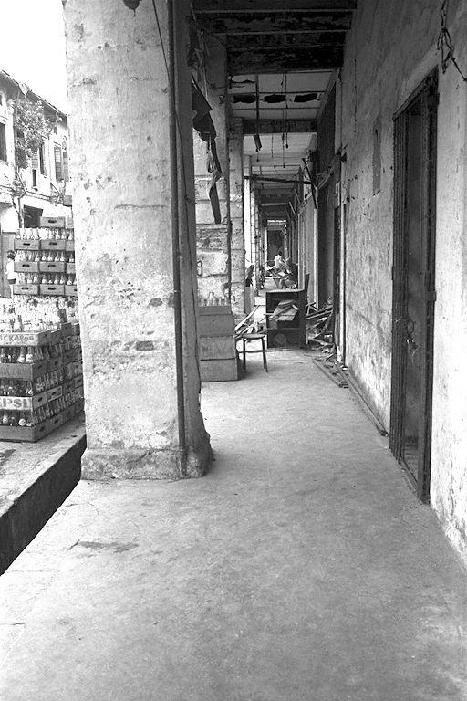 Five-foot-way of a shophouse at Hock Lam Street and