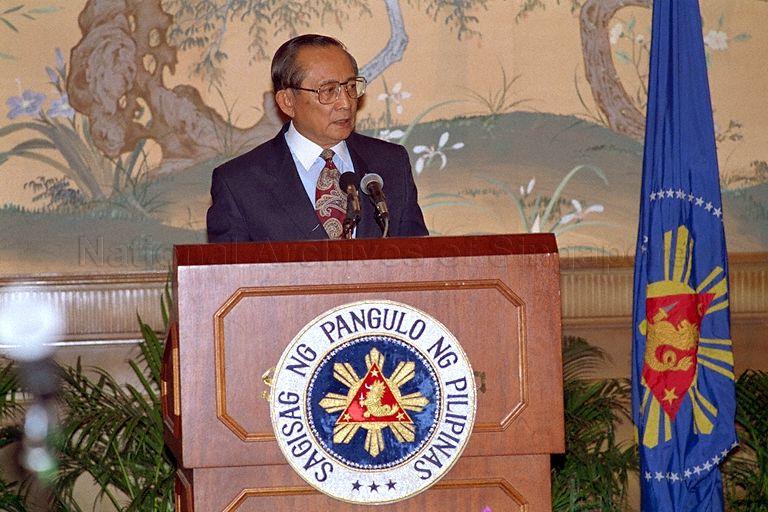 Philippines President Fidel V Ramos, who is here on a three-