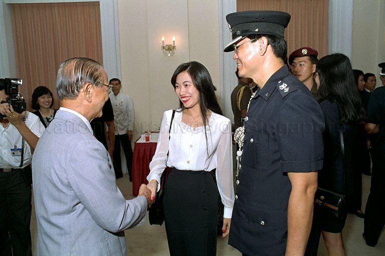 President Wee Kim Wee with newly appointed Honorary Aide-de-