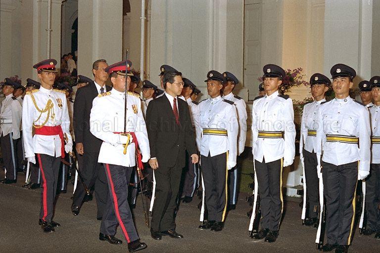 PRESIDENT-ELECT ONG TENG CHEONG, ACCOMPANIED BY PRIME