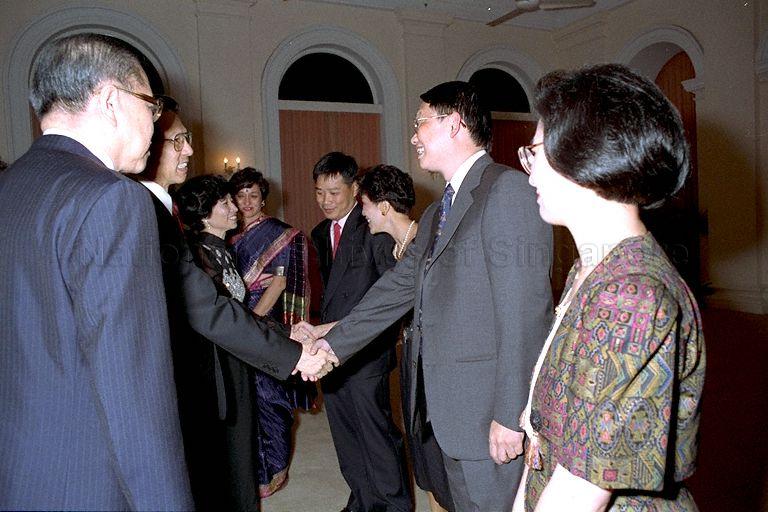 President Ong Teng Cheong and First Lady Mrs Ong Siew May
