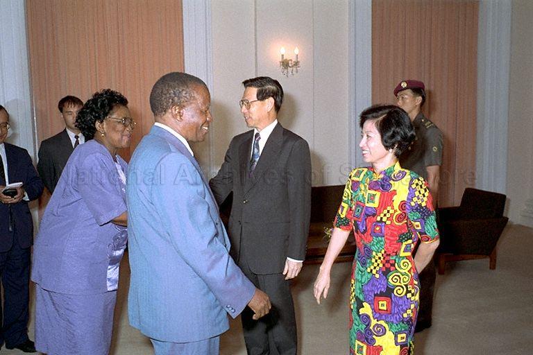 President Ong Teng Cheong and First Lady Mrs Ong Siew May