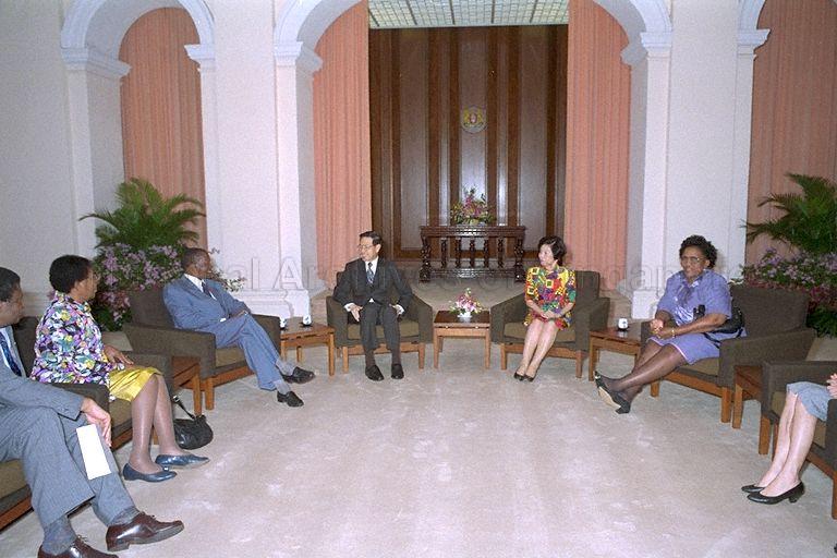 President Ong Teng Cheong and First Lady Mrs Ong Siew May