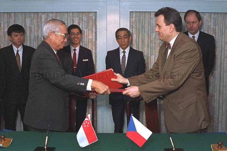 Czech Minister of Industry and Trade Vladimir Dlouhy and