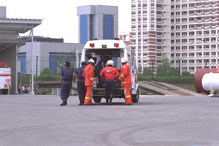 DEMONSTRATION BY THE SINGAPORE CIVIL DEFENCE FORCE (SCDF)