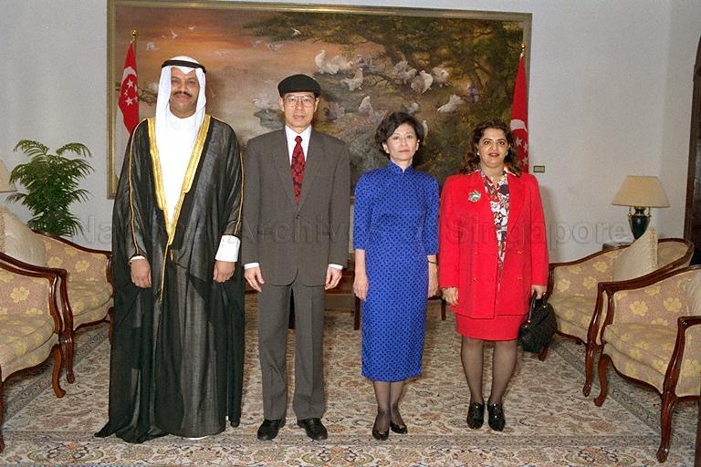 GROUP PHOTOGRAPH OF KUWAIT AMBASSADOR-DESIGNATE JASEM