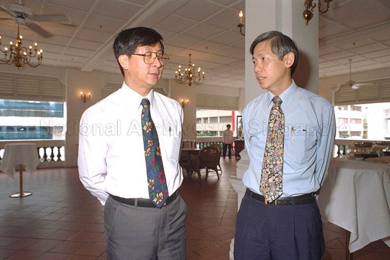 Minister without Portfolio Lim Boon Heng and guest of honour