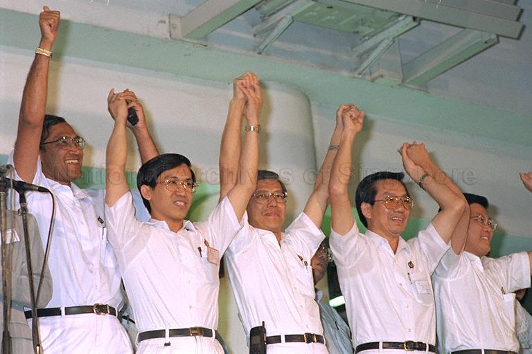 Taken at: Polling day Announcement Centre for Cheng San