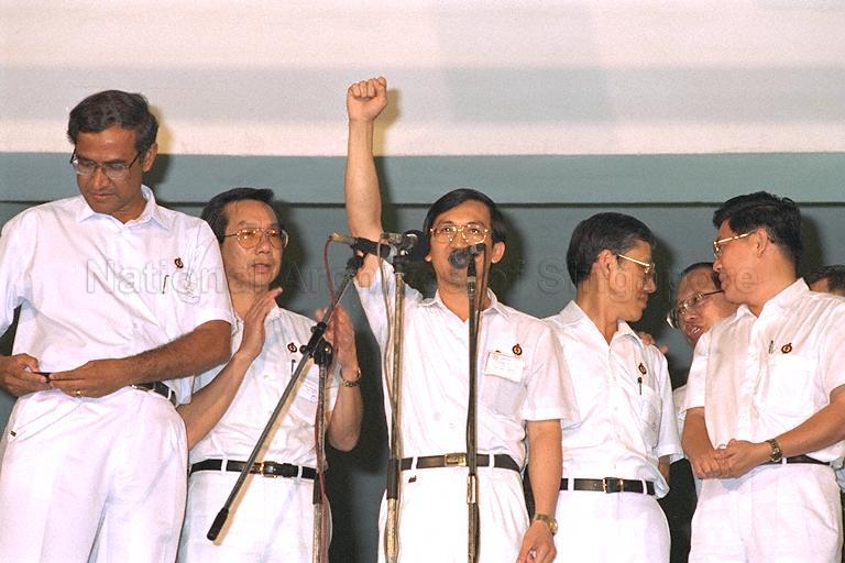 Taken at: Polling day Announcement Centre for Cheng San