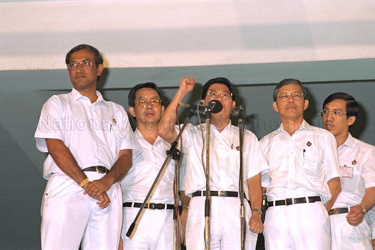 Taken at: Polling day Announcement Centre for Cheng San