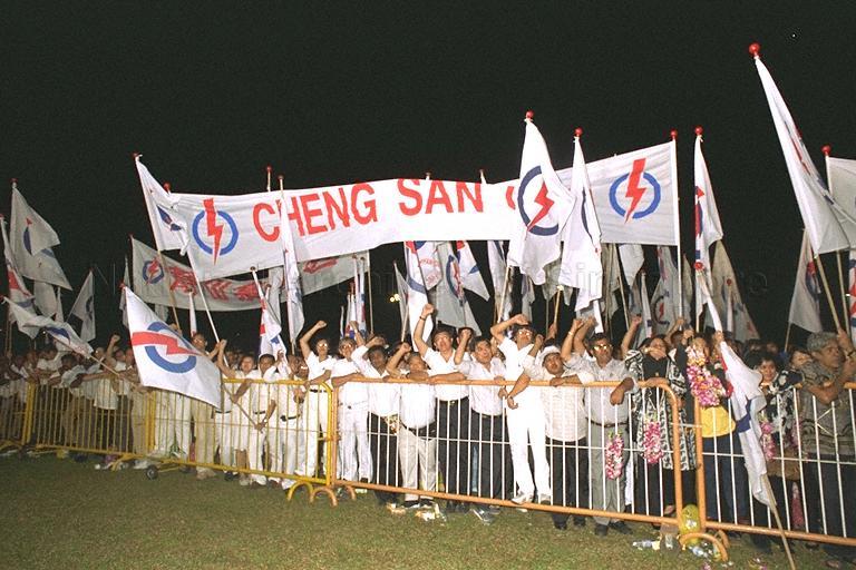 Taken at: Polling day Announcement Centre for Cheng San
