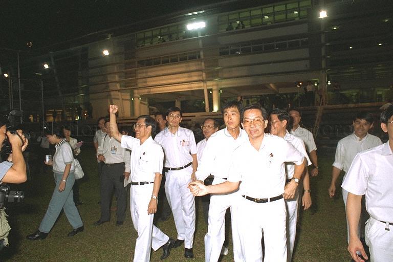 Taken at: Polling day Announcement Centre for Cheng San