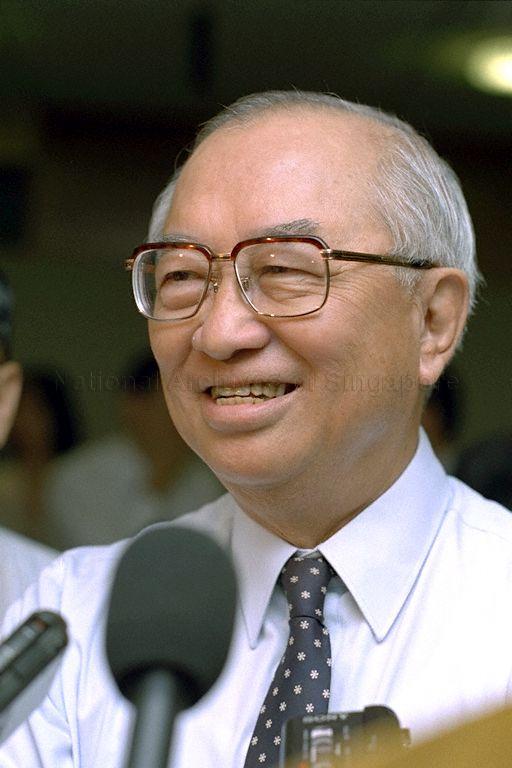 Close-up view of Minister for Finance Dr Richard Hu Tsu Tau