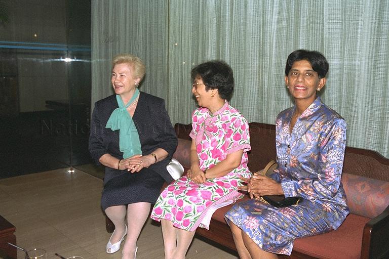 (From right) Mrs Lalitha Jayakumar, Senior Minister of State