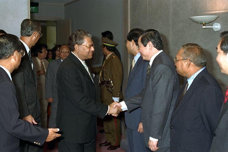 Mauritian Prime Minister Dr Navinchandra Ramgoolam, joined