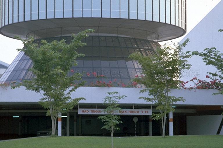 Base of the Yayasan Sabah Tower (officially known as Menara