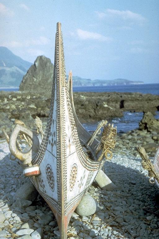 Boat of the Yami tribe who live on Lanyu, an island located