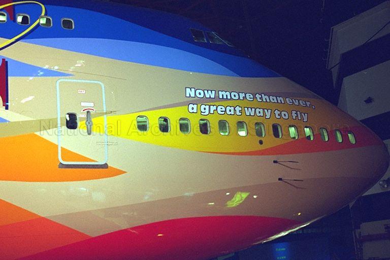 Singapore Airlines (SIA) plane featured in SIA's launch of