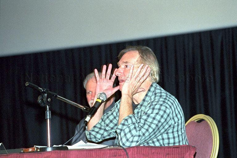 Australian director Peter Weir speaking at Singapore Film