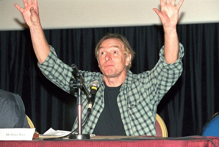 Australian director Peter Weir taking question-and-answer