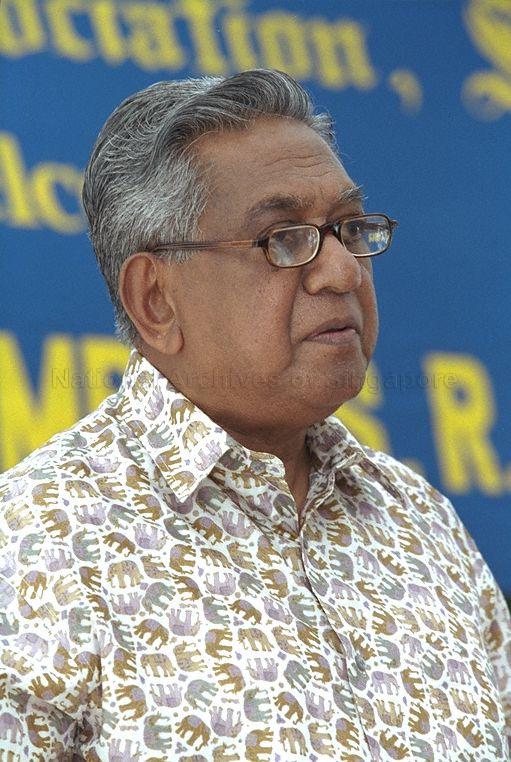 PRESIDENT S R NATHAN ATTENDS THE TEA RECEPTION AT THE