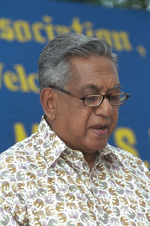 PRESIDENT S R NATHAN ATTENDS THE TEA RECEPTION AT THE