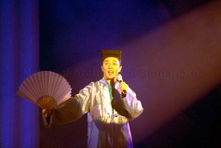 MediaCorp artiste Guo Liang performing at MediaCorp All-Star