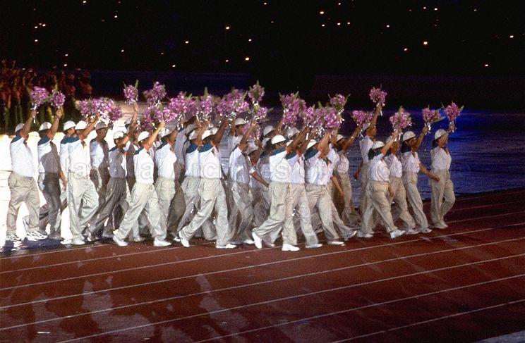 National Day Parade 1999 at National Stadium -- Close-up of