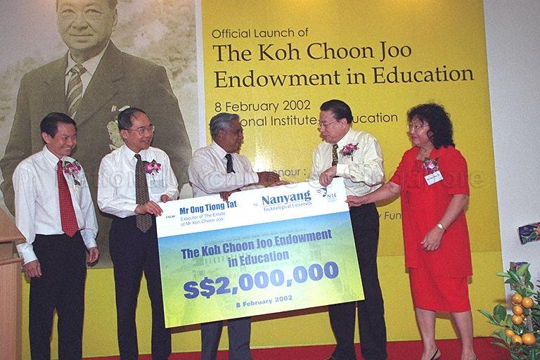 Taken at: Official launch of the Koh Choon Joo Endowment in