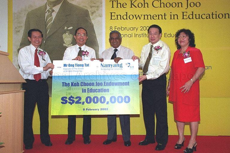 Taken at: Official launch of the Koh Choon Joo Endowment in