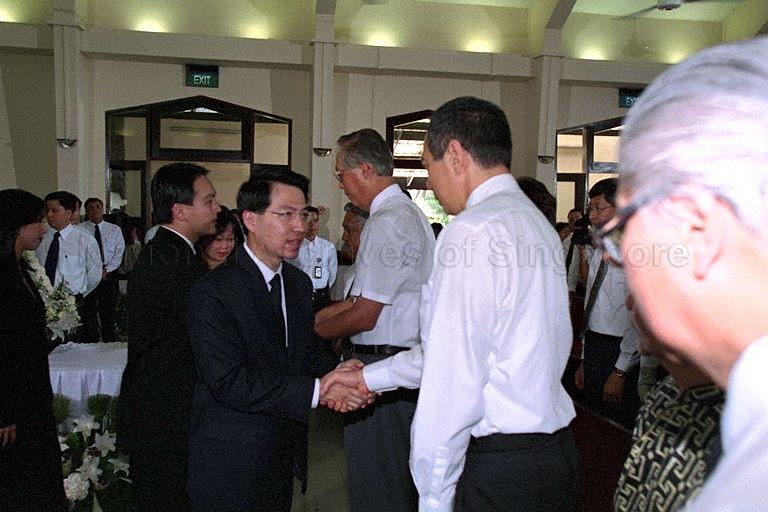 The late former President Ong Teng Cheong's sons, Ong Tze
