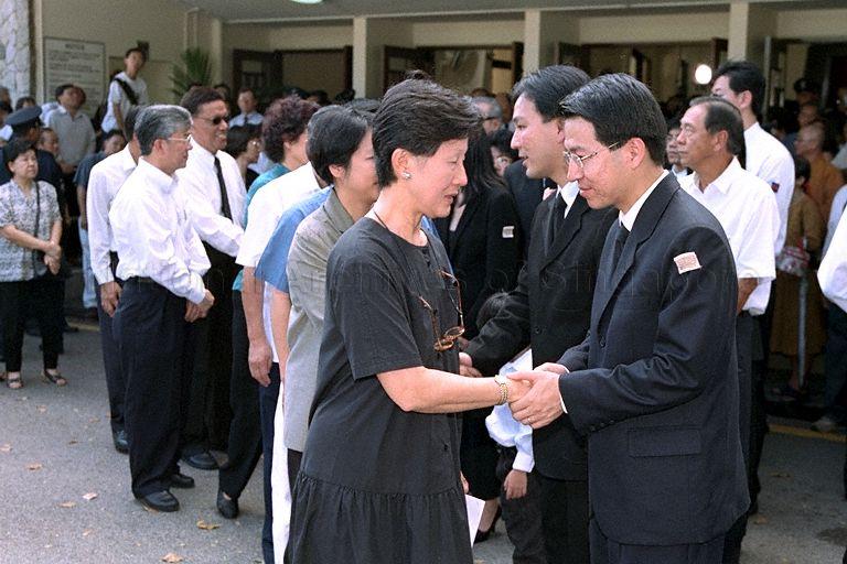 The late former President Ong Teng Cheong's sons, Ong Tze