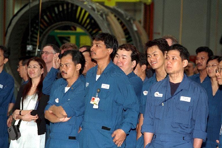 Employees of Singapore Aero-Engine Service Pte Ltd (SAESL)