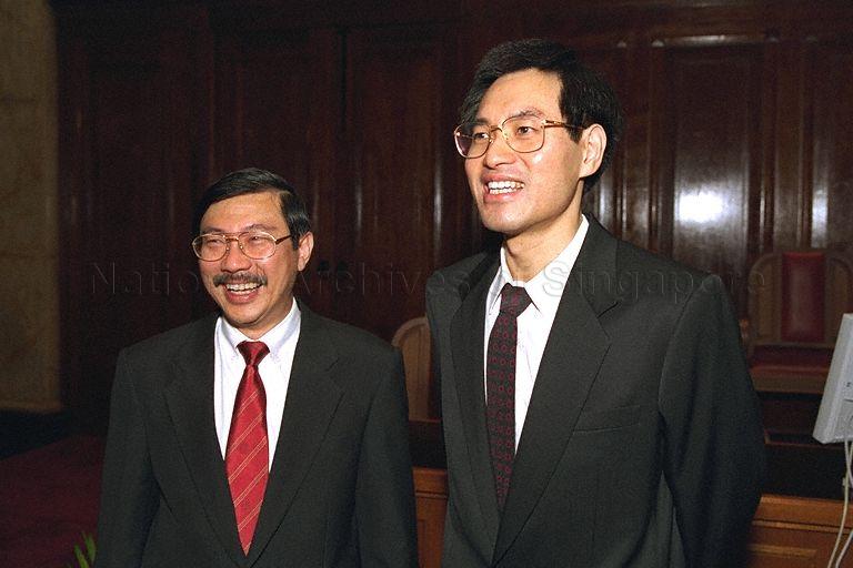 Photo of Leslie Chew Kwee Hoe (left) and Alvin Yeo Khim Hai