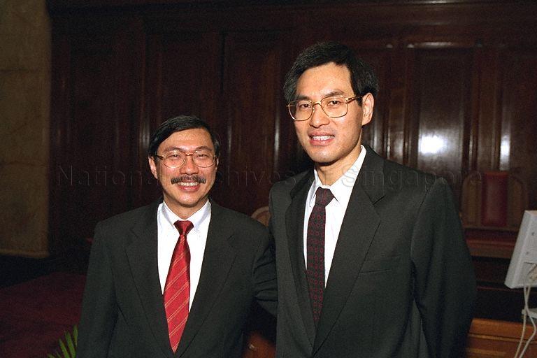 Photo of Leslie Chew Kwee Hoe (left) and Alvin Yeo Khim Hai