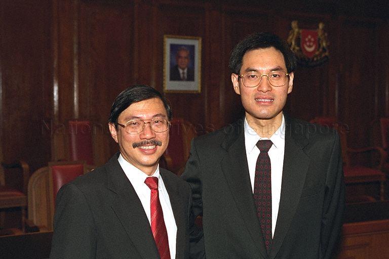 Photo of Leslie Chew Kwee Hoe (left) and Alvin Yeo Khim Hai