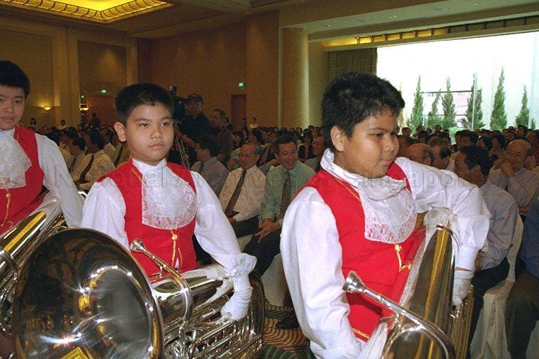 Greenridge Primary School Band members taking the stage