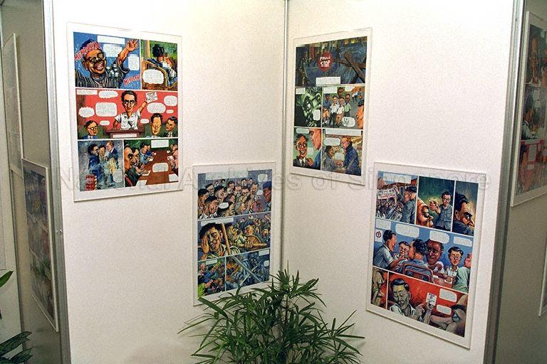 Comic strip "Illustrated History on Merger and Separation"